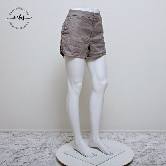 Level 99 | Shorts | Nwt Level 99 Tencel Linen Blend High Rise Shorts ...